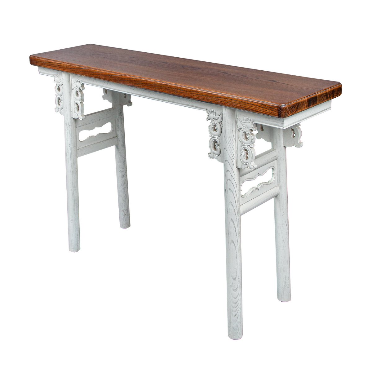 CONSOLE TABLE WITH RIBBED LEGS WHITE X-32 – LIMS Legacy Singapore